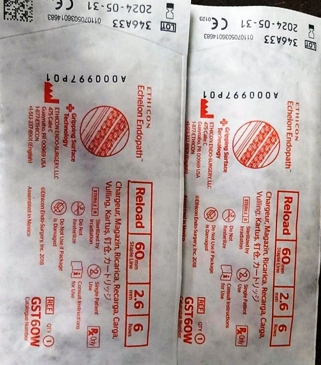 ETHICON GST60W Echelon Endopath Reload 60mm X 2.6mm 6 Rows (In Date)