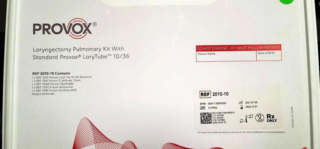 Atos Medical 2010-10 Provox Laryngectomy Pulmonary Kit - 10/36 (X)