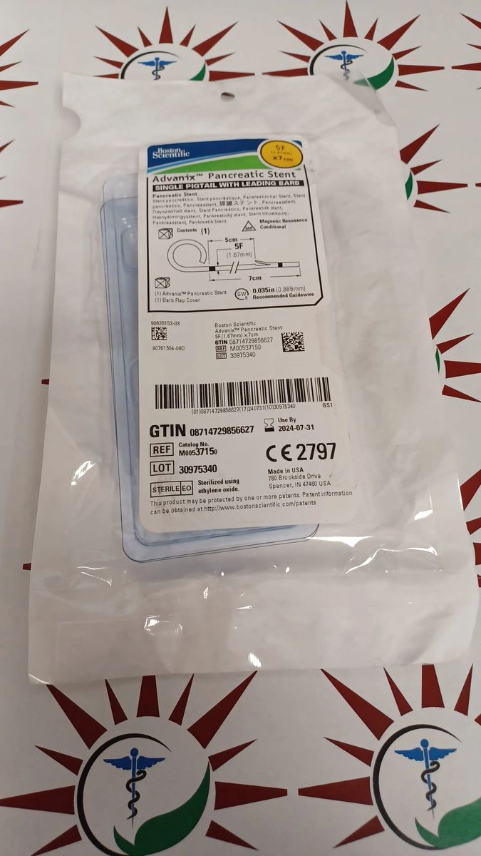 BOSTON SCIENTIFIC 3715 ADVANIX Pancreatic Stent Single Pigtail with ...