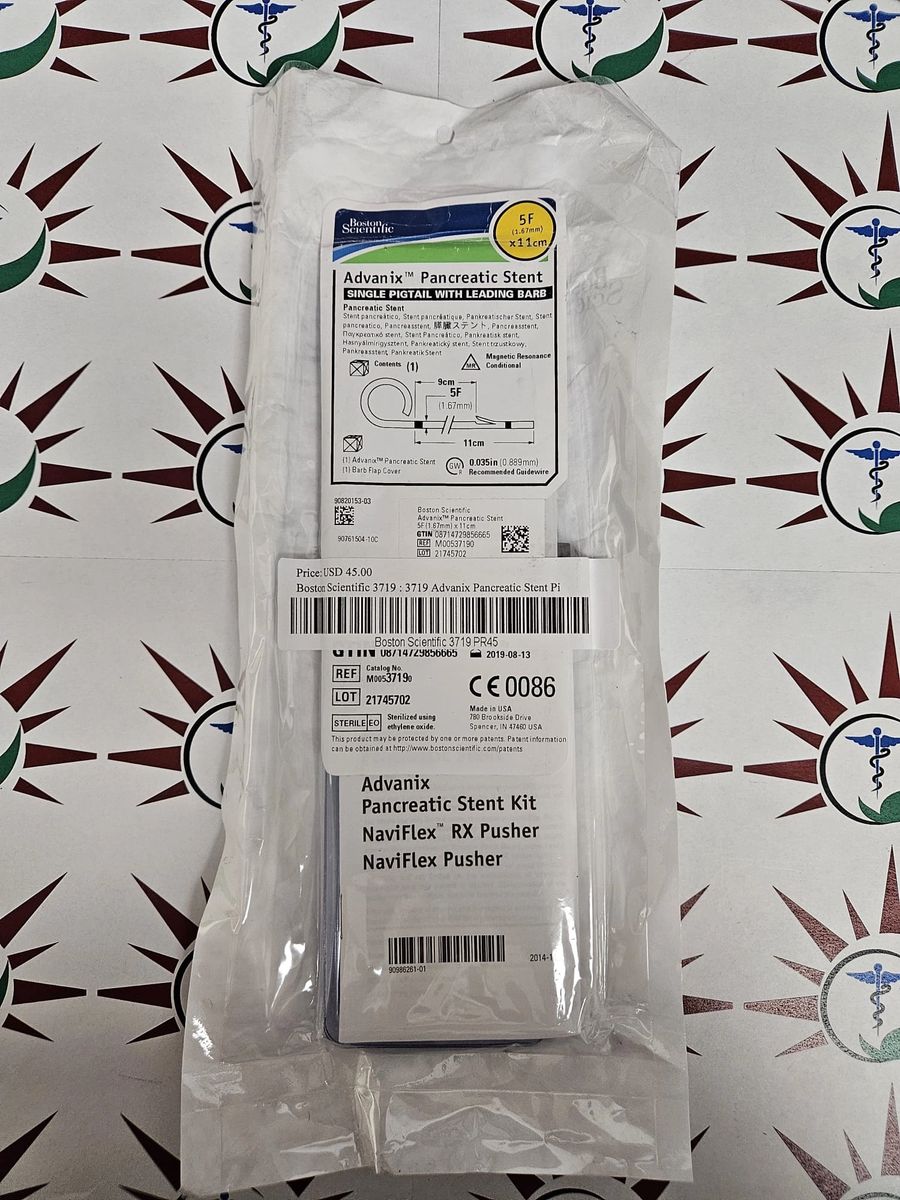 BOSTON SCIENTIFIC 3719 ADVANIX Pancreatic Stent Single Pigtail with ...