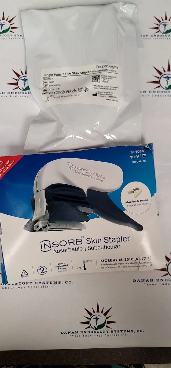 Cooper Surgical 2030 INSORB Skin Stapler for dermis closure. (X)