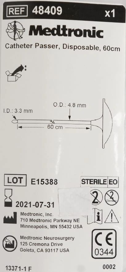Medtronic 48409 Catheter Passer, Disposable, 60cm, - Expired