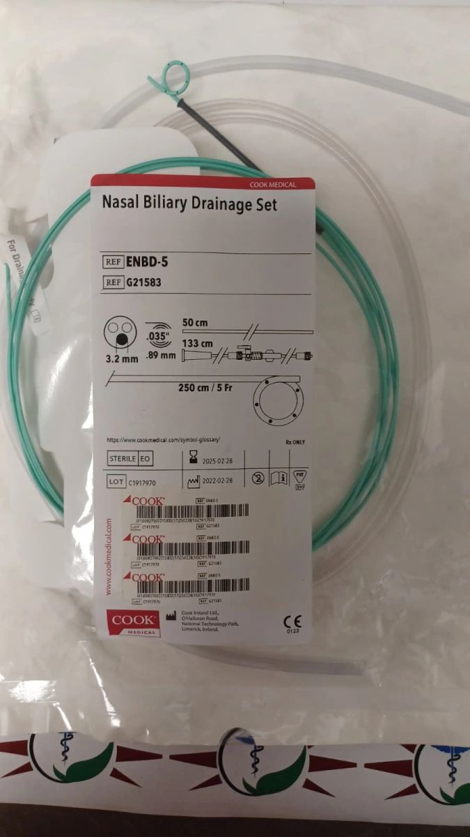Cook G21583 Nasal Biliary Drainage Set 5Fr x 250 cm (X)