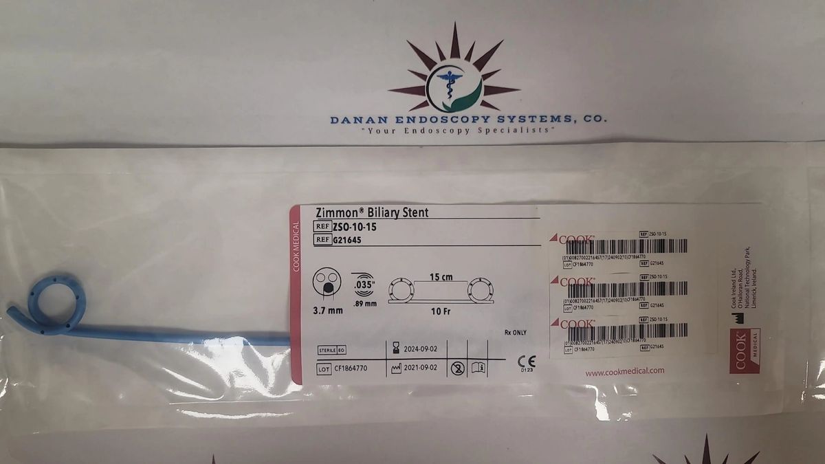 Cook Medical G21645 Zimmon Biliary Stent 10Fr. X 15cm (X)