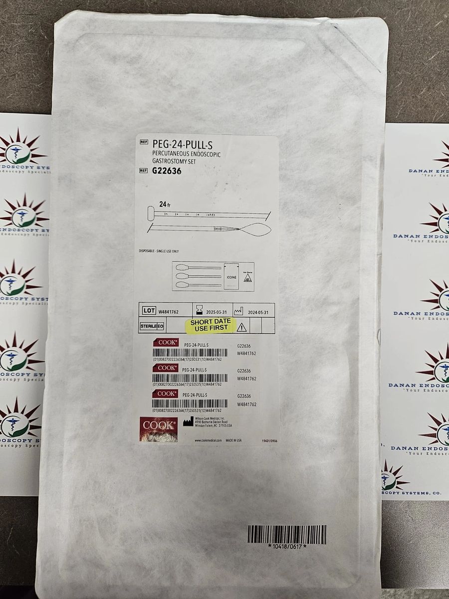 COOK MEDICAL G22636 PERCUTANEOUS ENDOSCOPIC GASTROSTOMY SET 24 FR - Expired