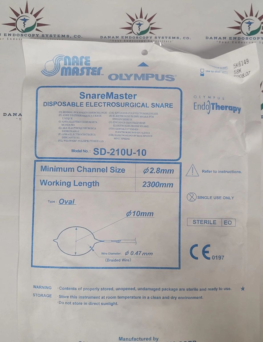 Olympus SD-210U-10 Snaremaster Electrosurgical Snare