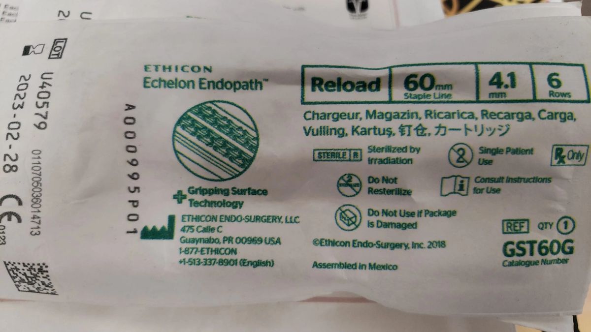 ETHICON GST60G Echelon Endopath Reload 60mm X 4.1mm 6 Rows (In Date)