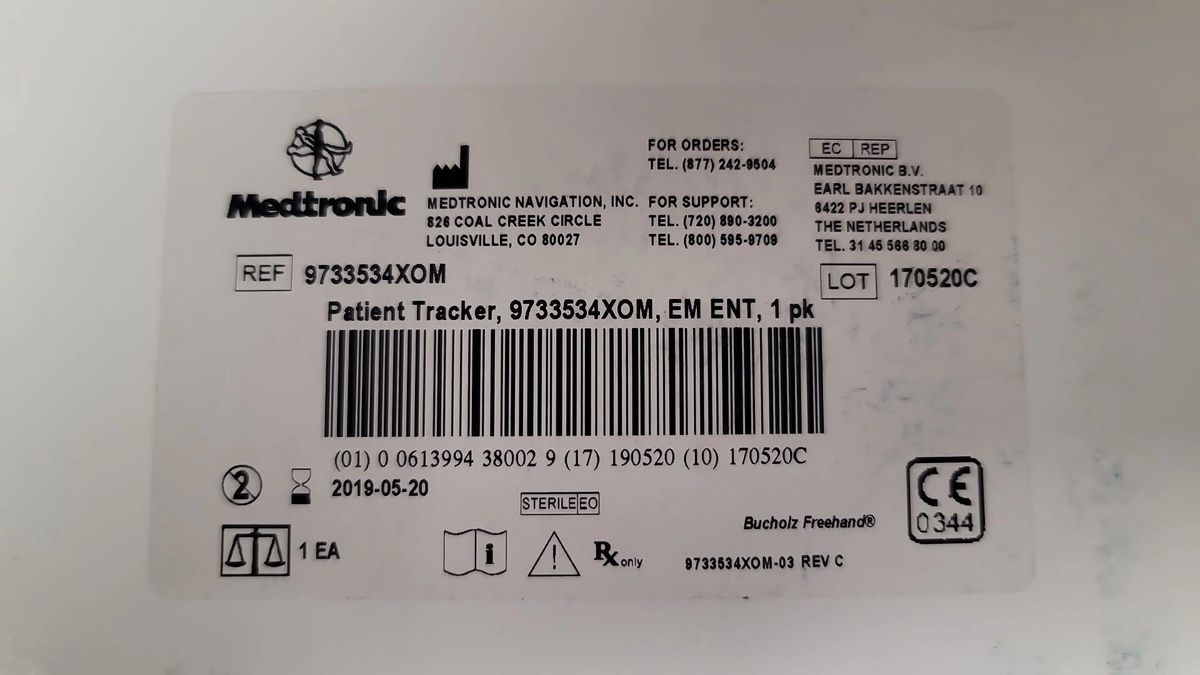 Medtronic 9733534XOM Instrument Tracker EM ENT (X)