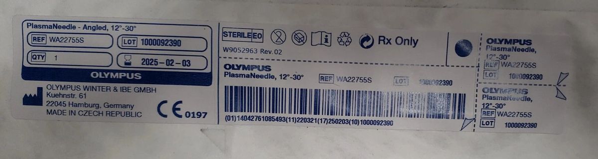 Olympus WA22755S PLASMA NEEDLE 24FR UROLOGICAL 12-30º Angled HF ...