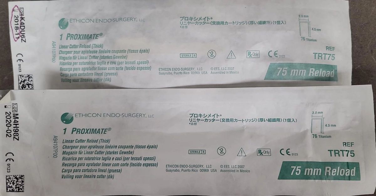 ETHICON TRT75 Proximate Linear Cutter Reloads, 75mm (X)