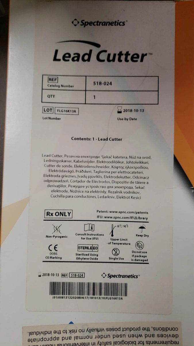 Spectranetics 518-024 Lead Cutter (X)