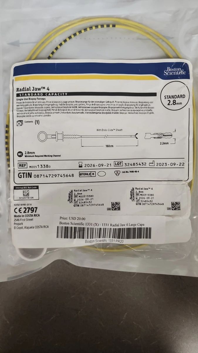 Boston Scientific 1339 Single Use Biopsy Forceps with needle Radial Jaw ...