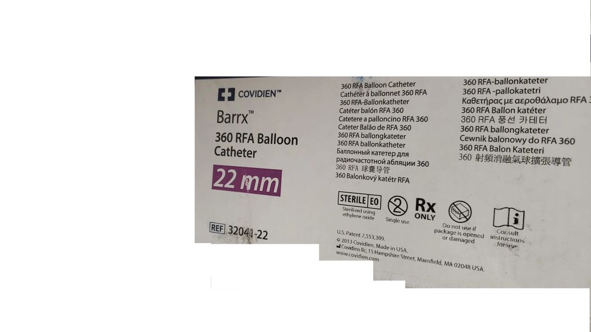 COVIDIEN 32041-22 Barrx 360 RFA Balloon Catheter, 22mm (x)