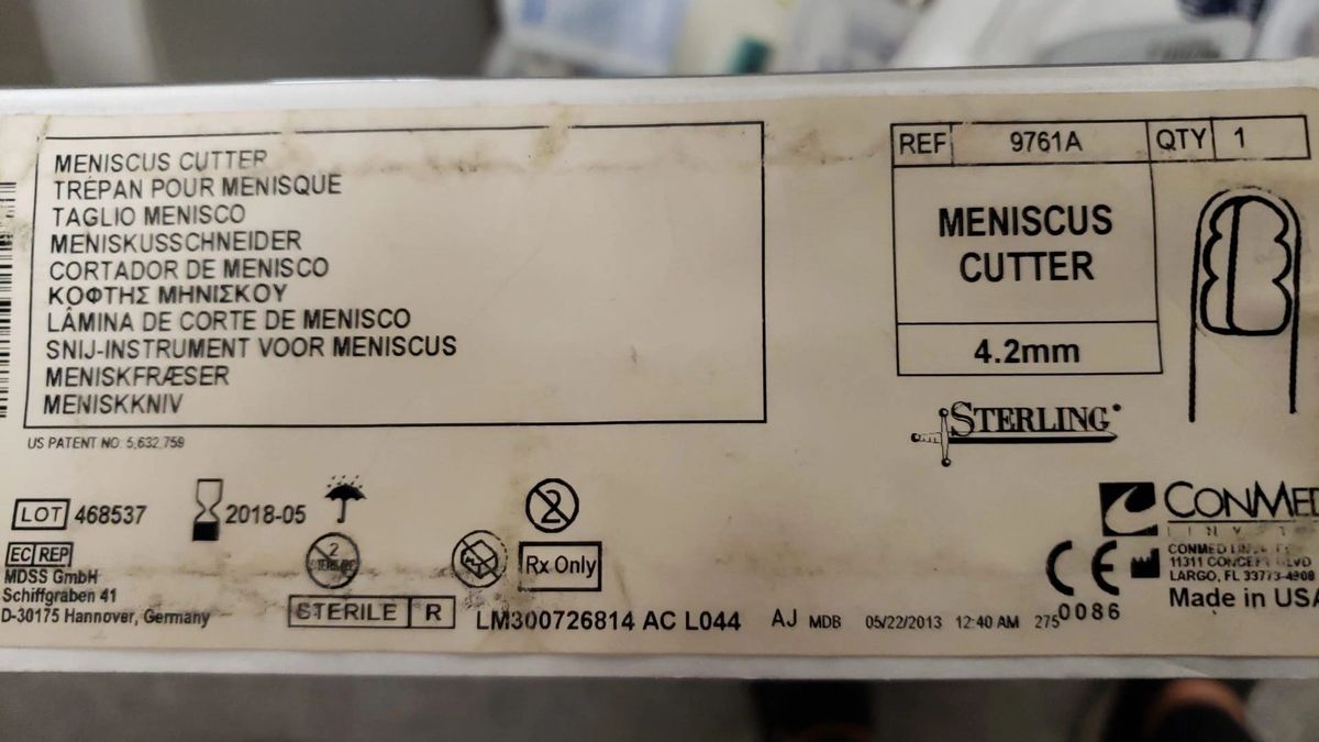 Conmed 9761A Meniscus Cutter 4.2mm (X)