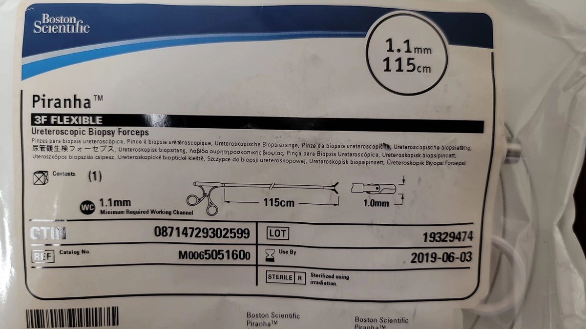 BOSTON SCIENTIFIC 505160 Piranha 3F FLEXIBLE Ureteroscopic Biopsy ...