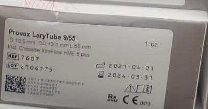 ATOS MEDICAL 7607 Provox LaryTube 955 ID 10.5mm OD 13.5mm L 55mm, (X)