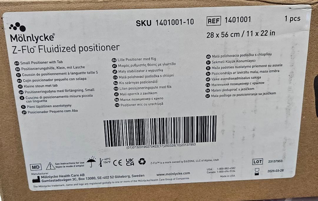 MOLNLYCKE 1401001-10 Z-FLO FLUIDIZED POSITIONER 28 x 56 cm(11 x 22 in ...
