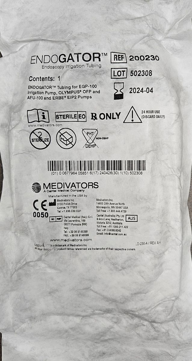 MEDIVATORS ENDOGATOR 200230 ENDOGATOR ENDOSCOPY IRRIGATION TUBING (X)