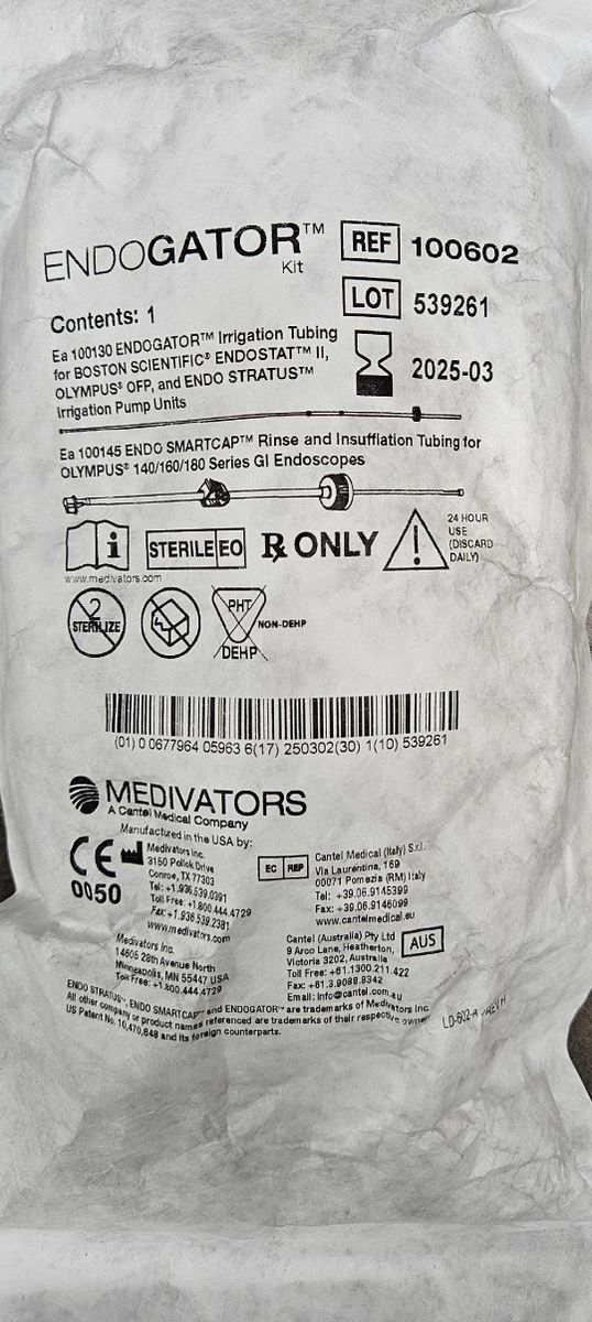 MEDIVATORS ENDOGATOR 100602 ENDOGATOR IRRIGATION TUBING, IN-DATE