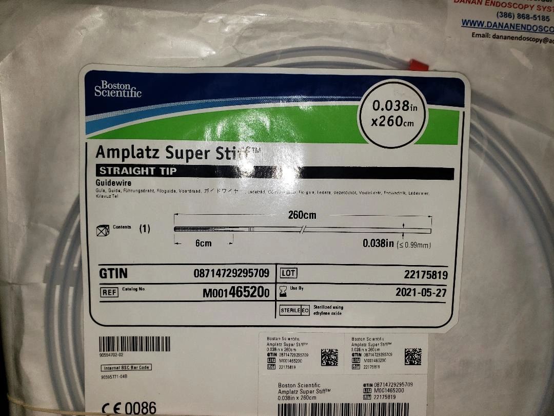 BOSTON SCIENTIFIC 46-520 AMPLATZ SUPER STIFF "STRAIGHT TIP" 0.038"X ...