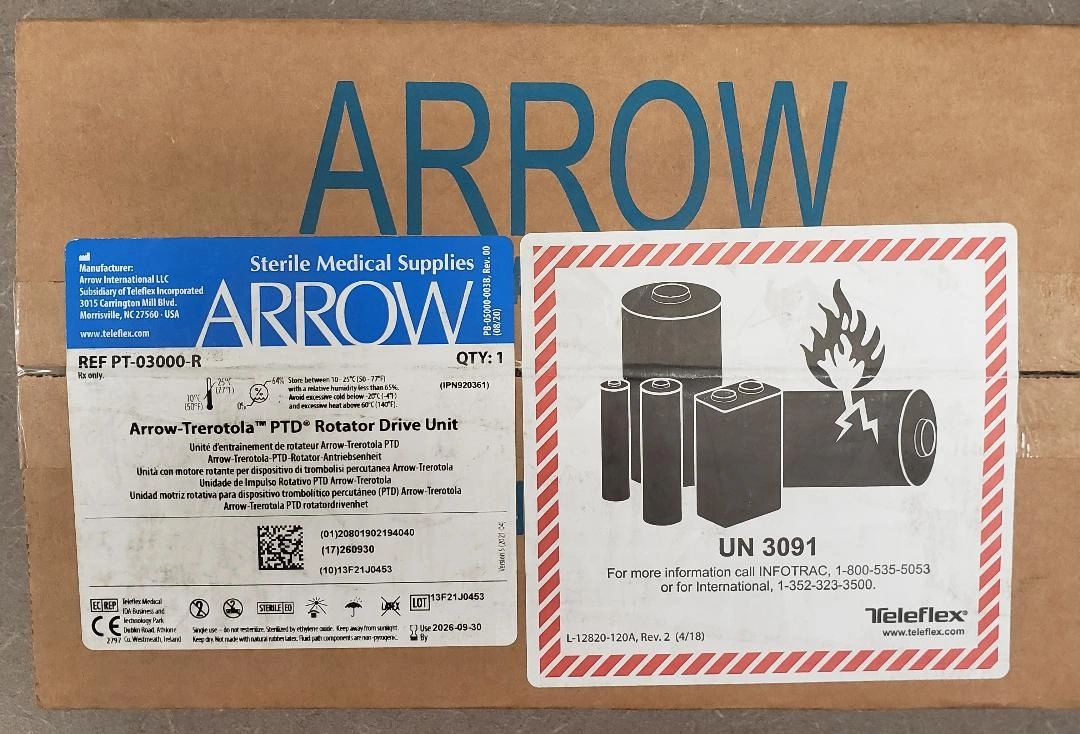 TELEFLEX PT-03000-R ARROW-Trerotola PTD Rotator Drive Unit, 1 Unit/Box ...