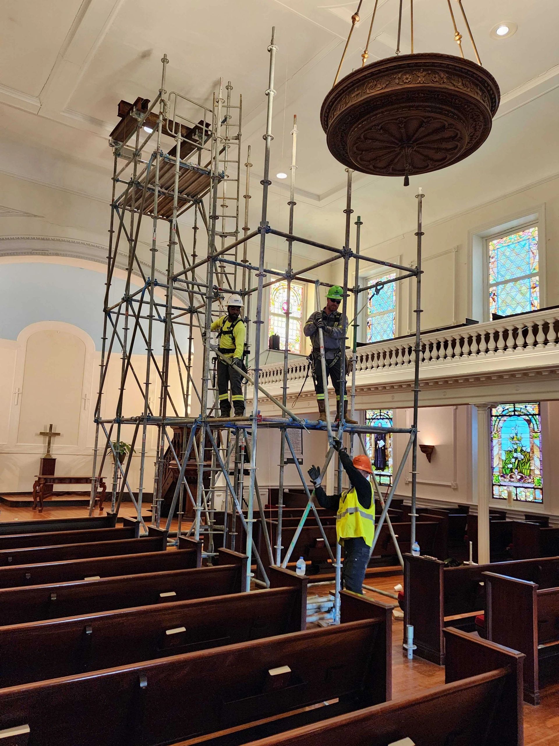 Worshiping Amid Scaffolding
