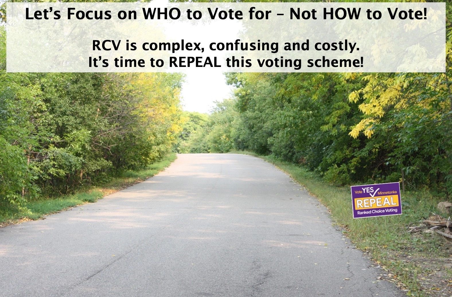 Vote Yes Repeal Rcv, Repeal Ranked Choice Voting, Minnetonka MN Ballot ...