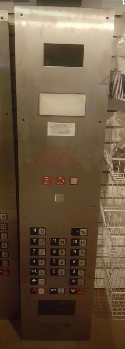 Stainless Steel 15 Floor Elevator Panel