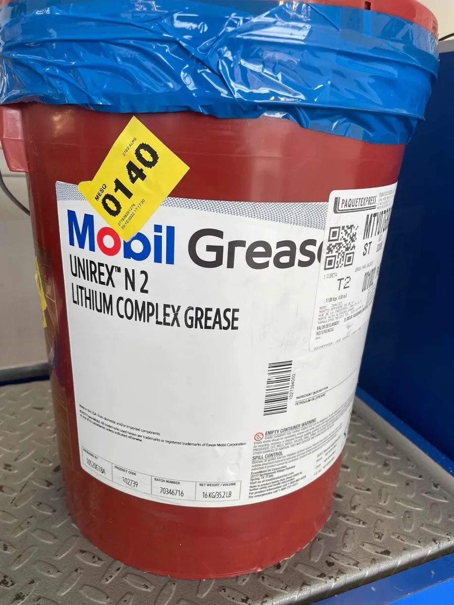 GRASA MOBIL UNIREX N 2, NGLI 2, CUBETA