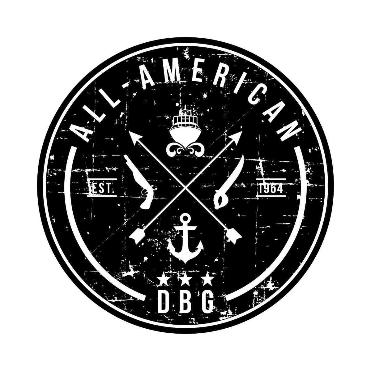 Round Logo DBG Sticker