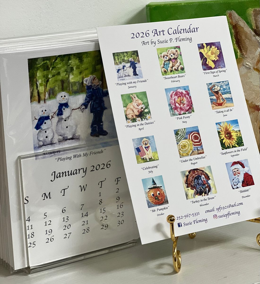 2026 Calendar by Susie Fleming