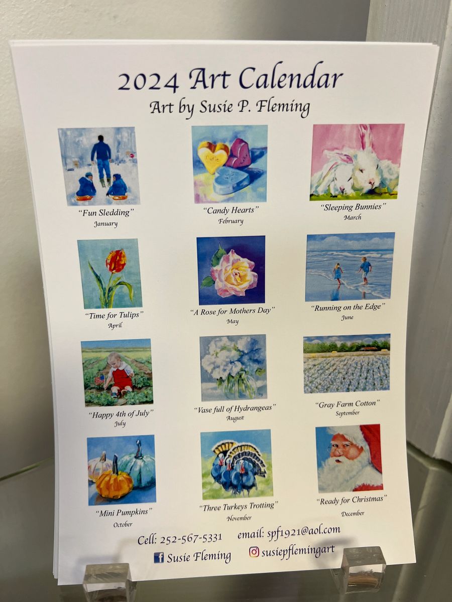 2024 Calendar by Susie Fleming