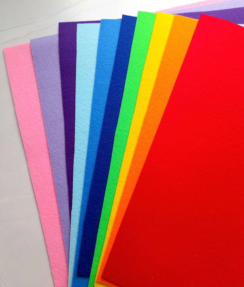 11.5" x 11.5" 1.2mm Korean Stiff Hard Felt Sheet