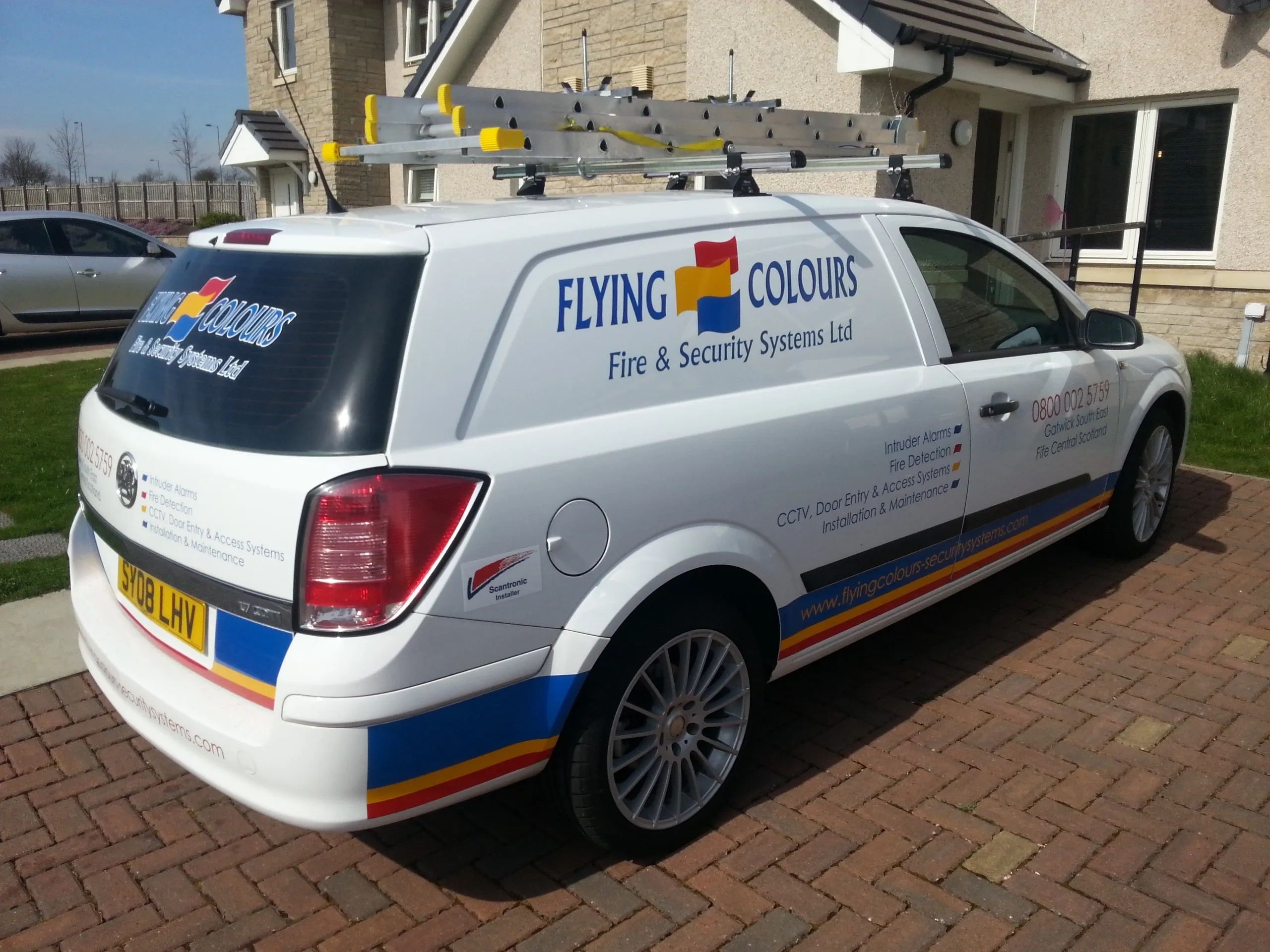 Flying colours fire and security systems. fife