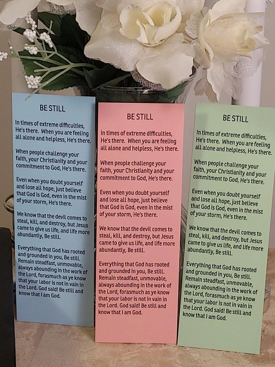 Be Still - Bookmarks (Each Sold Separately)