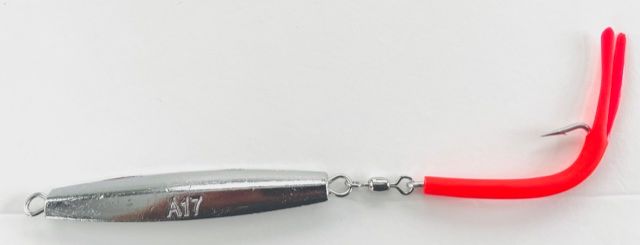 A-17 Ava Smooth Diamond Jigs 2 Oz. With Tube Tail Hook
