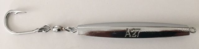 A-27 Ava Smooth Diamond Jig 3 Oz. With 3/0 Stainless Steel Hook