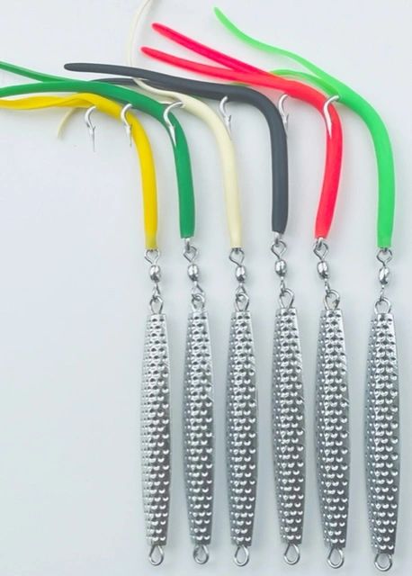Pack of 6 - A-47 Ava Type Hammered Diamond Jig 4 Oz.