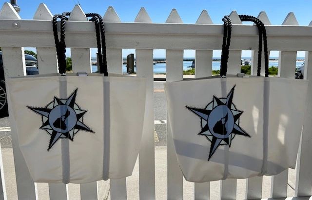 Block Island Compass Rose SEA BAGS-Totes