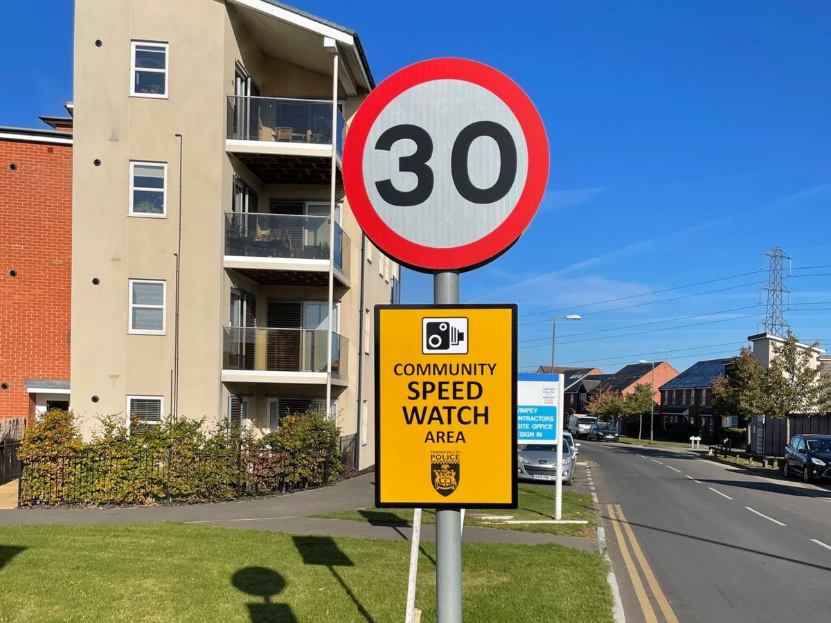 Post Mount Community Speedwatch Signs