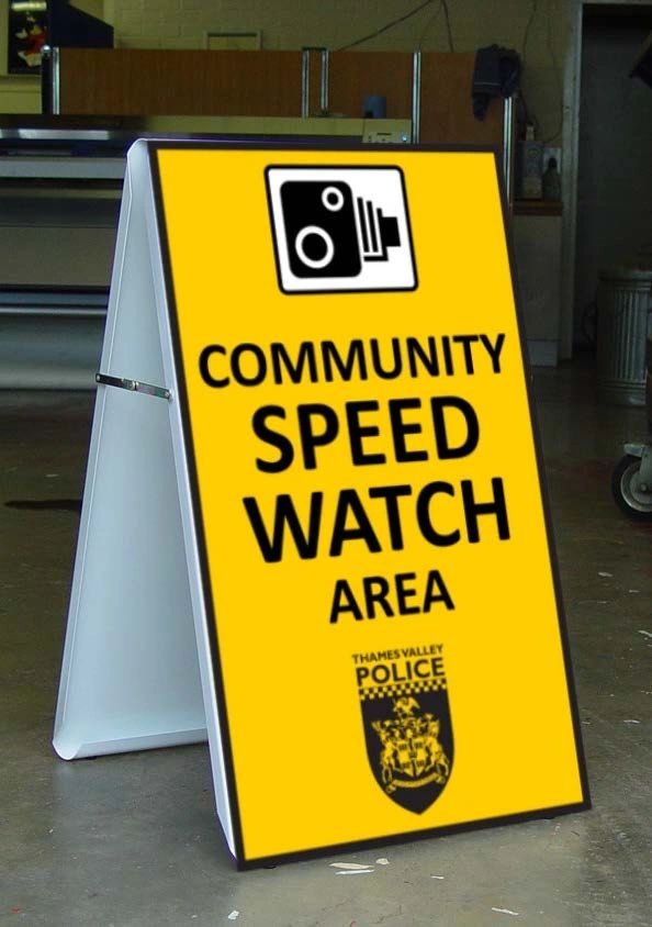 Steel A Frame Community Speedwatch Sign