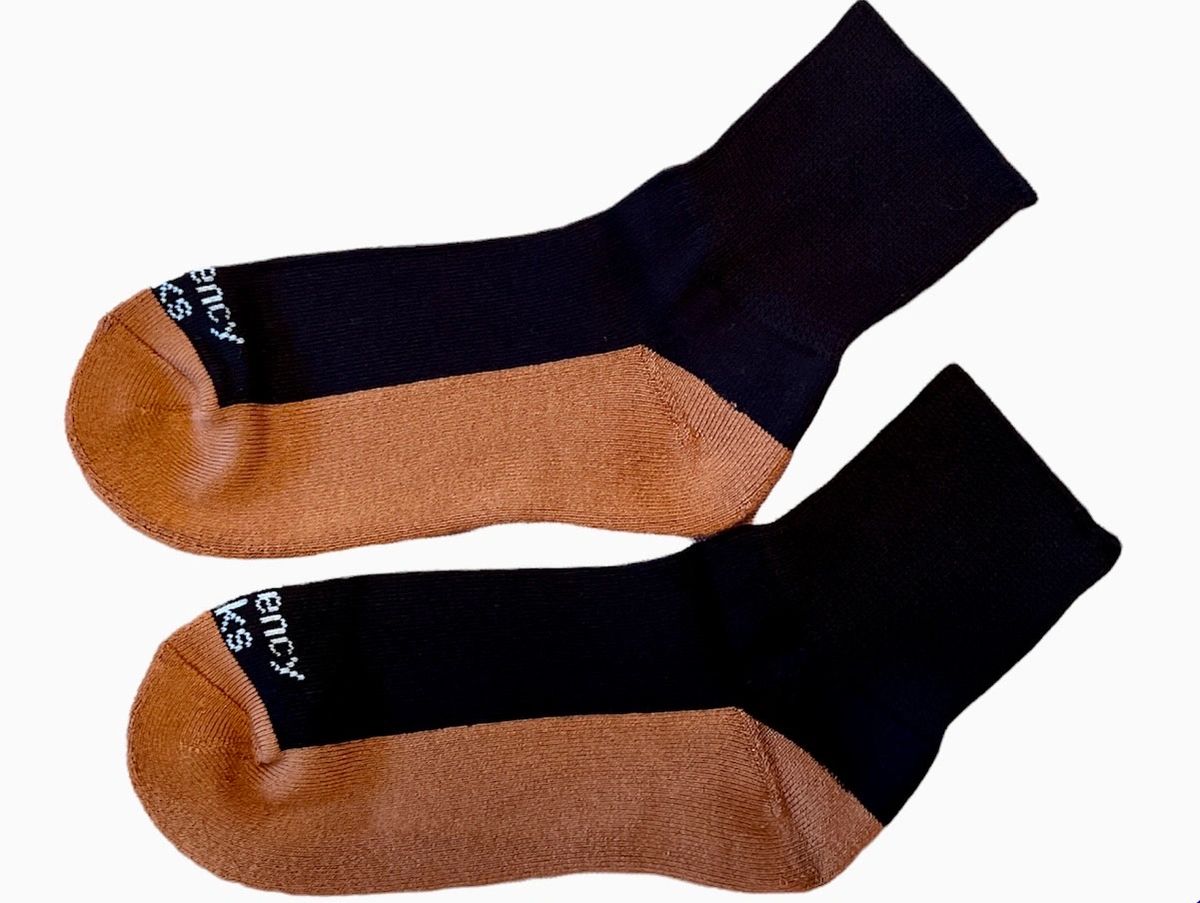 Black Mini Crew Socks