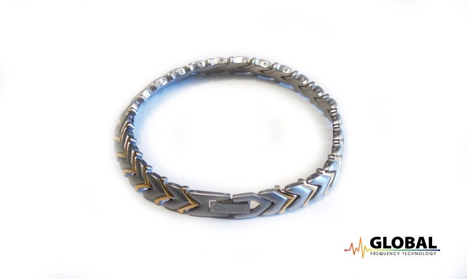 Titanium Two Tone Arrow Bracelet