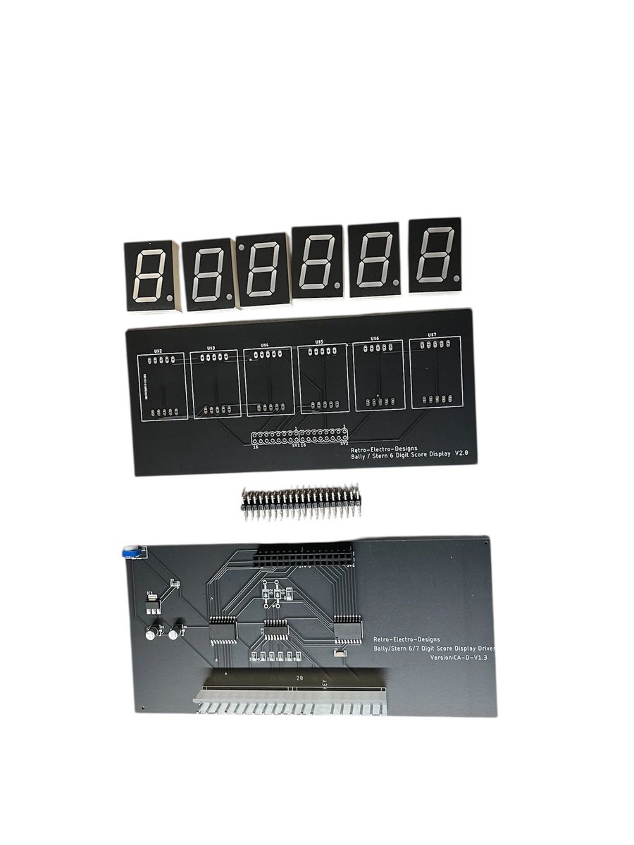 For Sale - 6 or 7 Digit LED displays Kit for Bally Solid State. Set of ...
