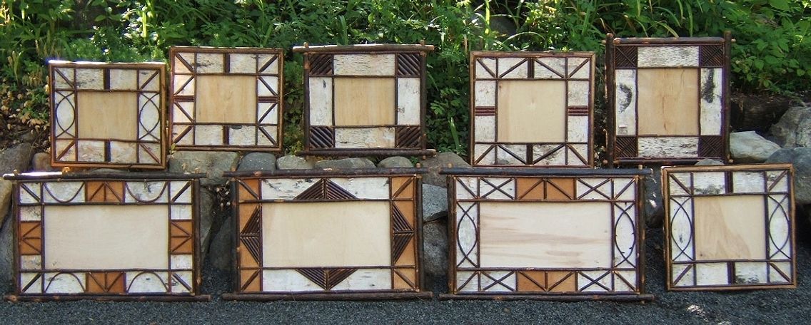 Birch Bark Frames and Mirrors - Birch Bark Frames, Rustic Hickory