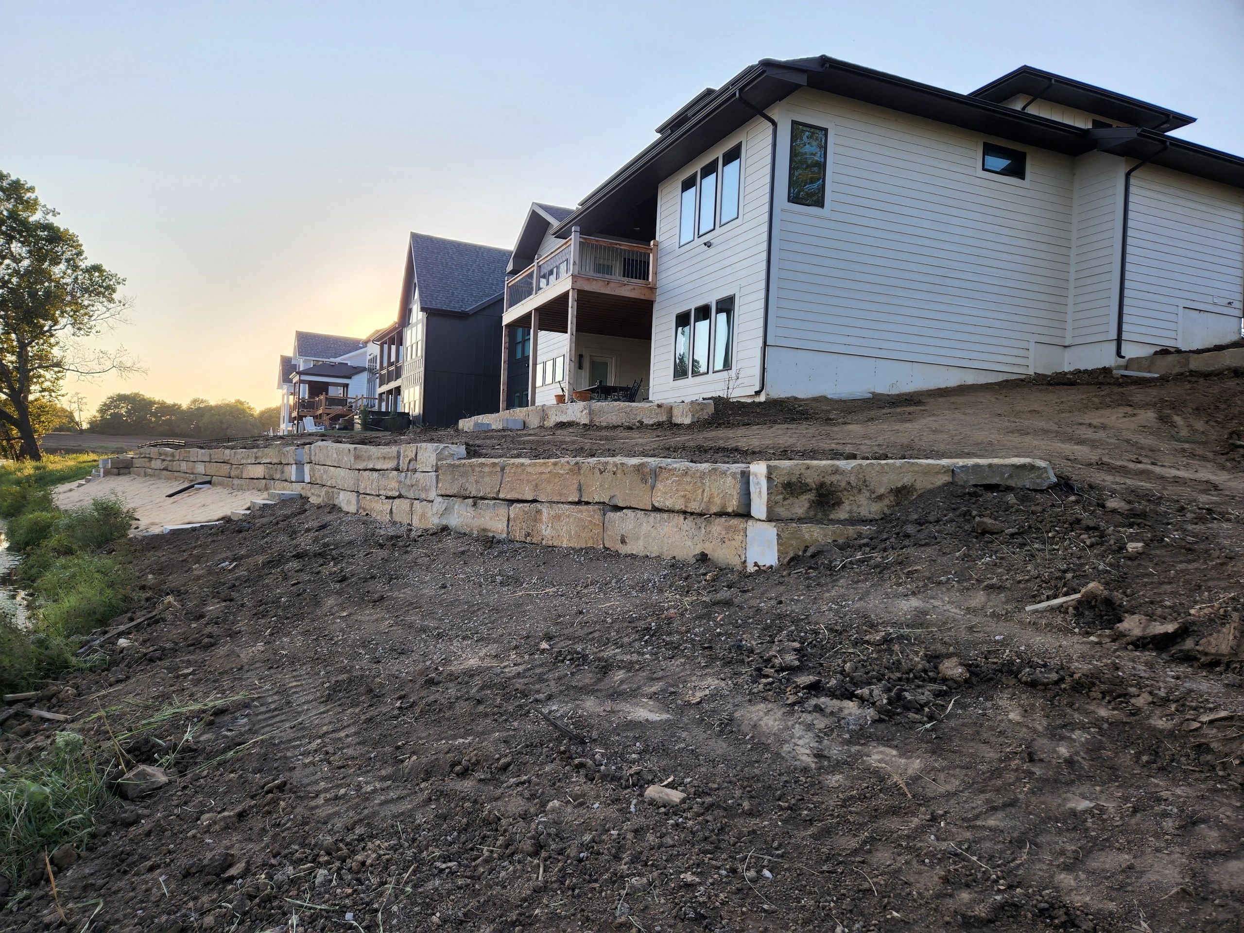 Rock Walls - Kansas Limestone Company - Hiawatha, Kansas