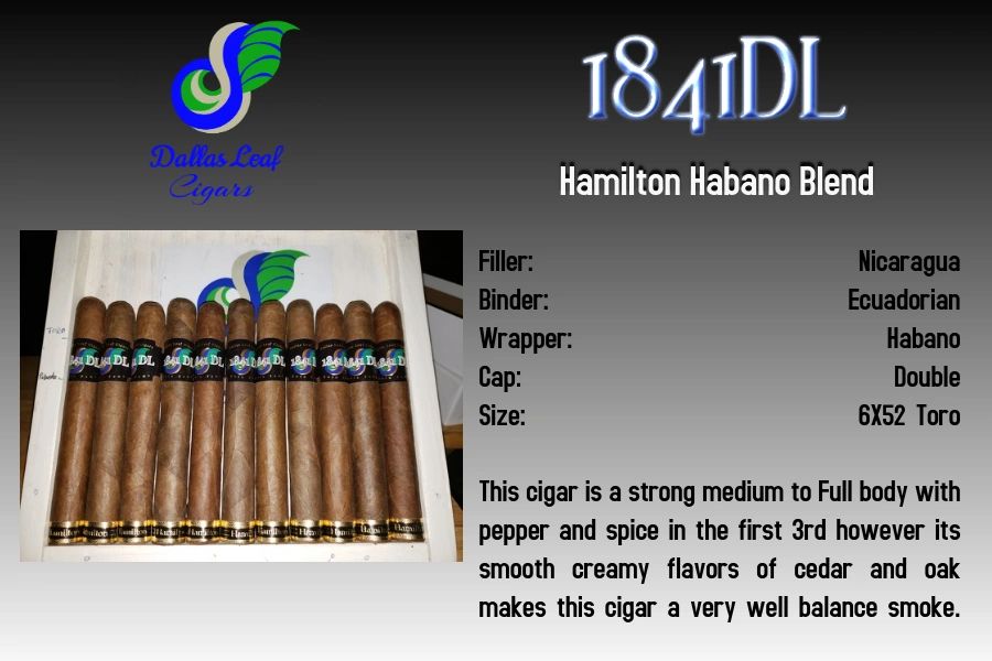 1841DL Hamilton Habano Dallas Cigars
