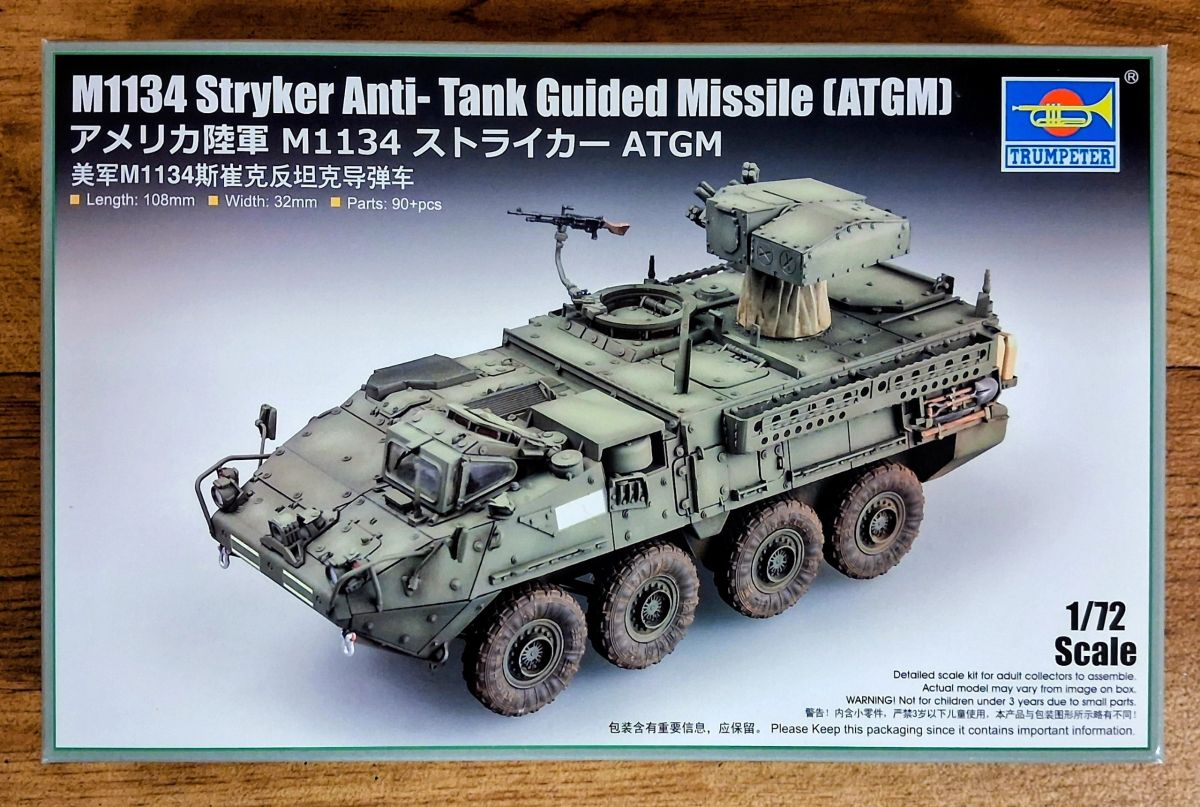 07425 M1134 Stryker Anti-Tank Guided Missile (ATGM), 1/72, Trumpeter ...