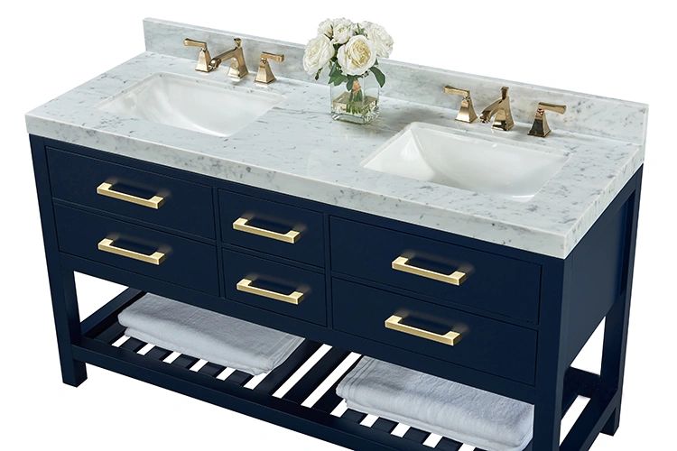 Elizabeth 60 in. Bath Vanity Set in Heritage Blue