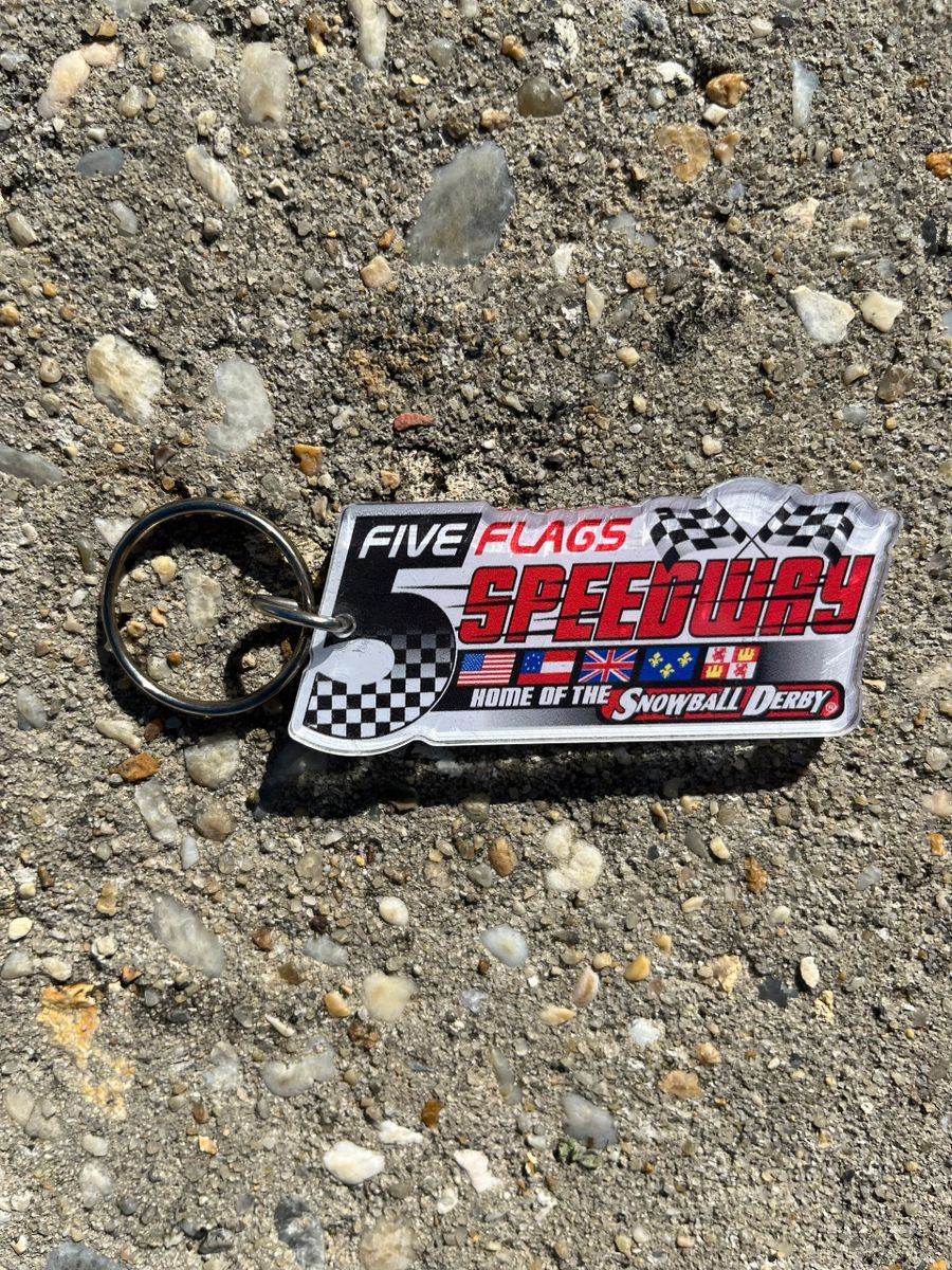 5 Flags Speedway Keychain